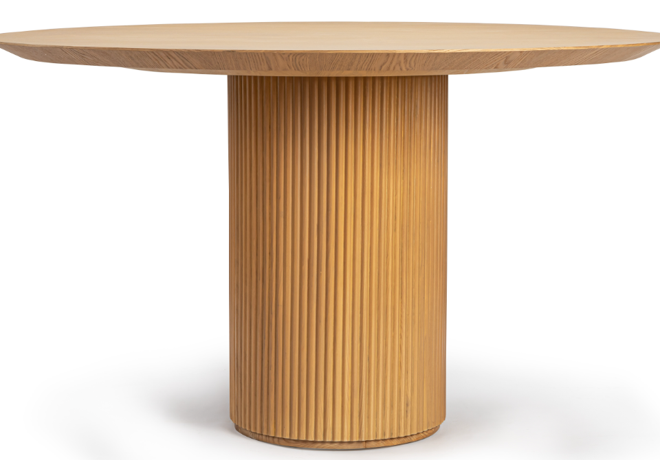 Part | Decelle Dining Table, New Ash Veneer - Tablebase – ICONS
