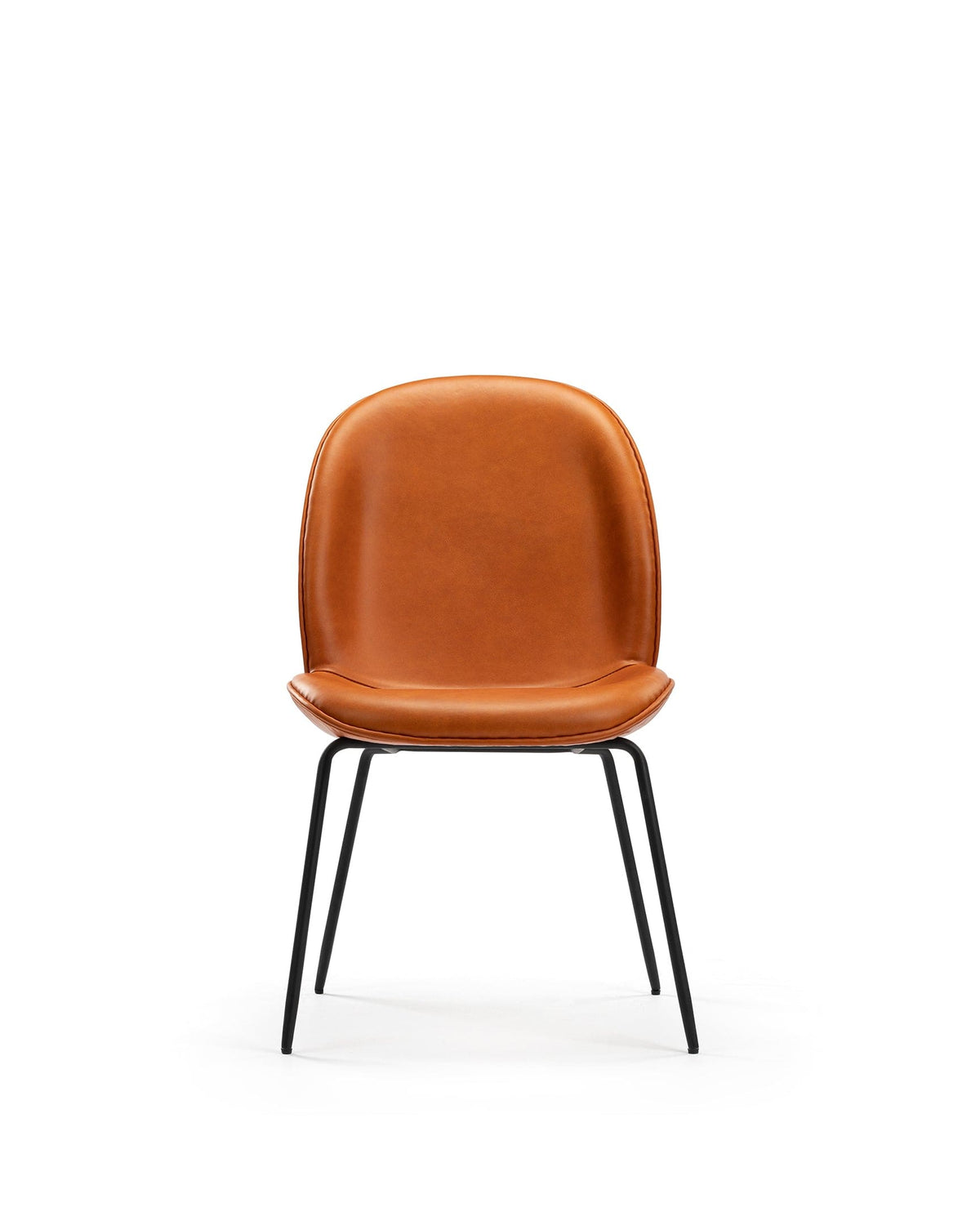 Beetle Side Chair, Caramel Premium Leather – Interior Icons