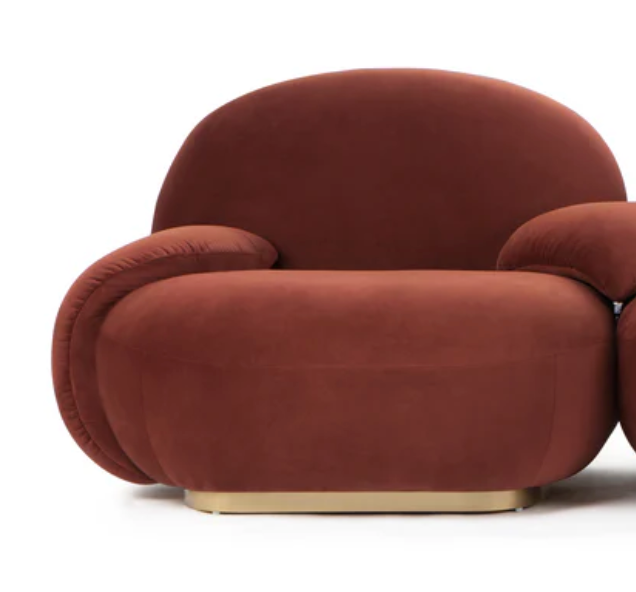 Part | Palais Sofa, Russet Plush Velvet - Left Arm – ICONS