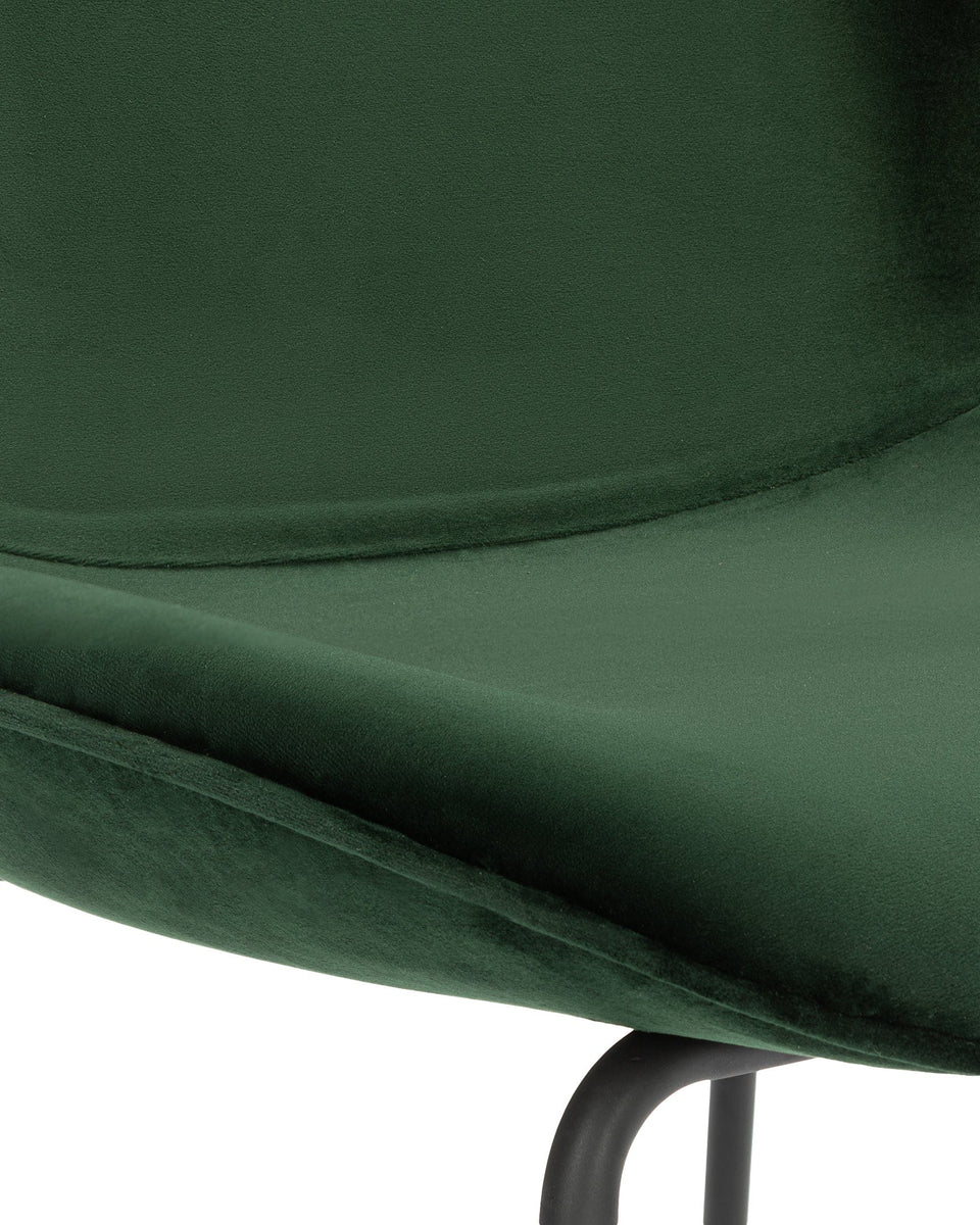 Beetle Side Chair, Teal Velvet – Interior Icons