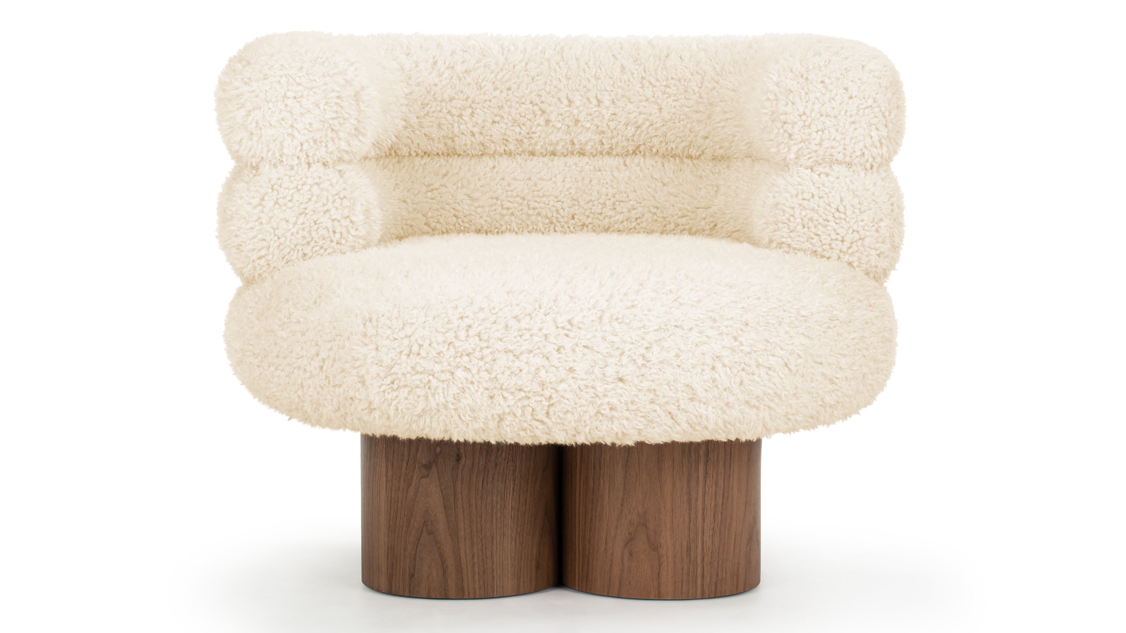 Lana Chair, White Long Hair Sherpa | Interior Icons