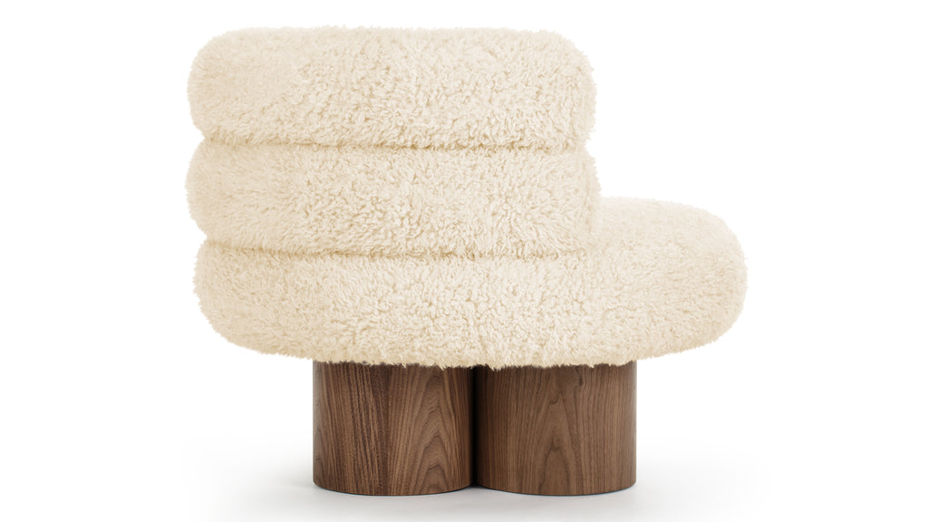 Lana Chair, White Long Hair Sherpa | Interior Icons