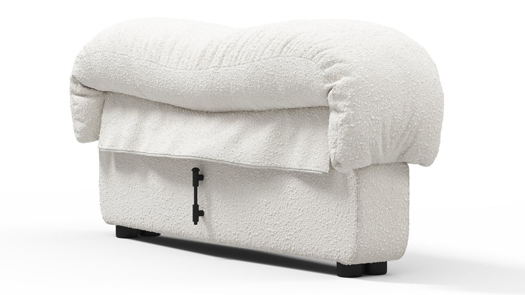 DS 600 Intermediate Stool Module, White Boucle | Interior Icons