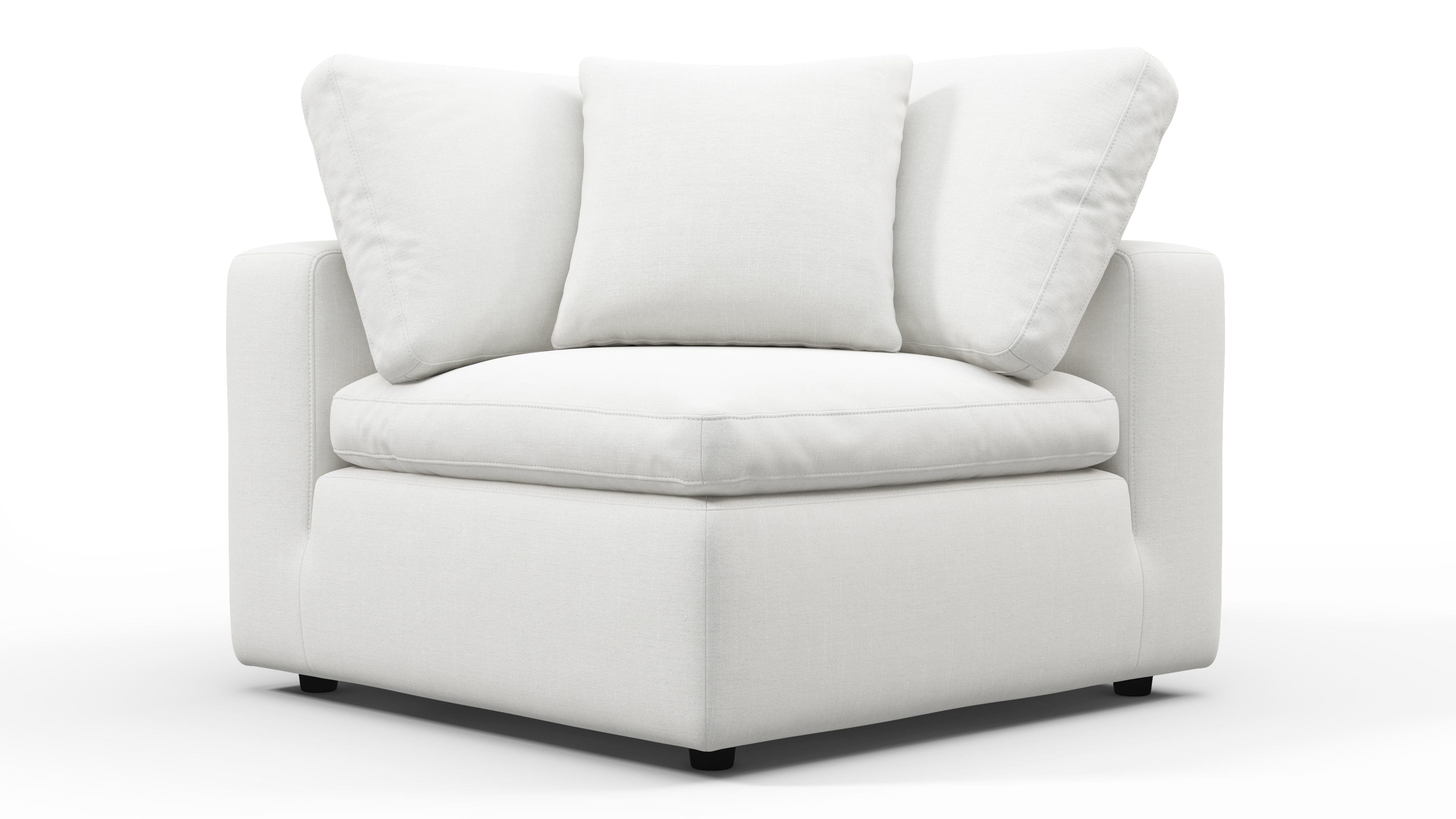 Sky Sofa Module, Corner, White Linen | Interior Icons