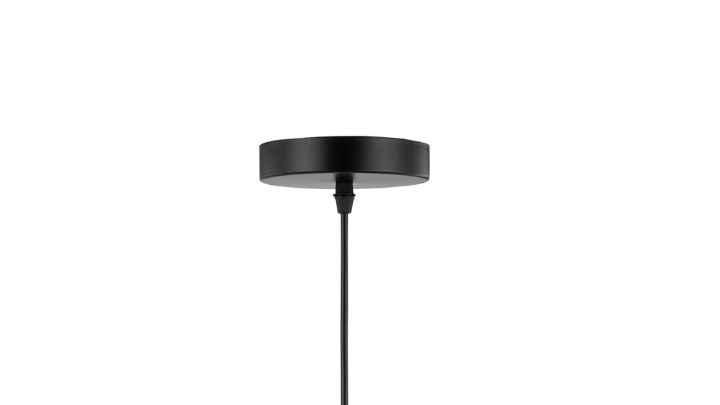 Oka Ceiling Lamp, Black and Natural Rattan | Interior Icons