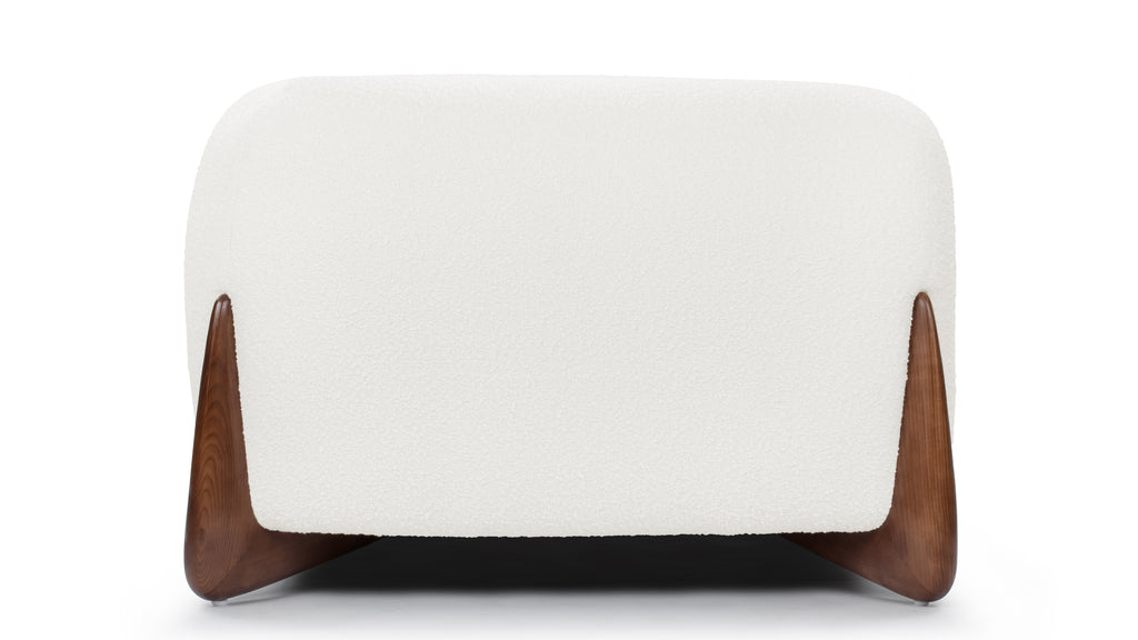 Breton Lounge Chair, White Boucle | Interior Icons