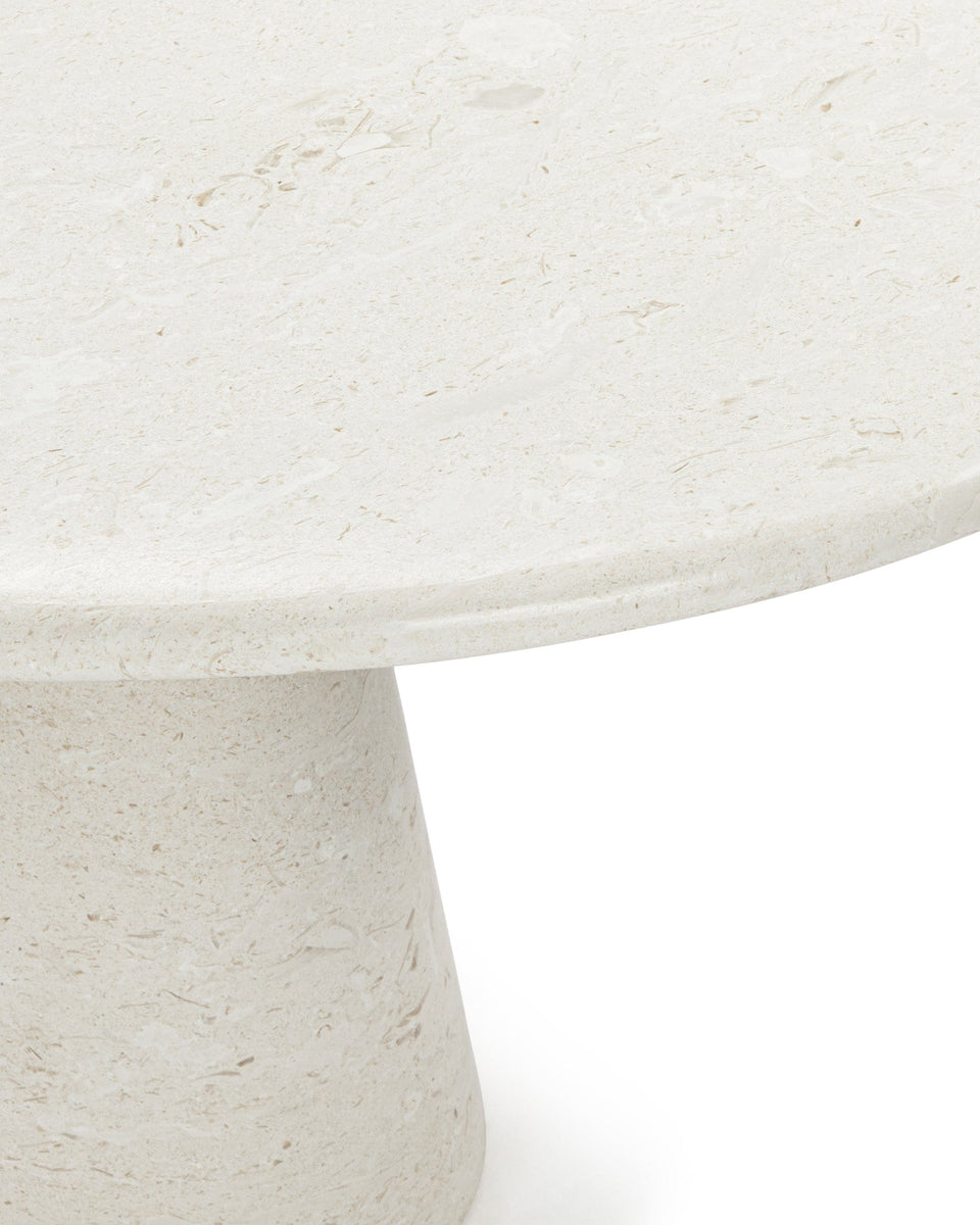 Anson Round Dining Table, Limestone – Interior Icons