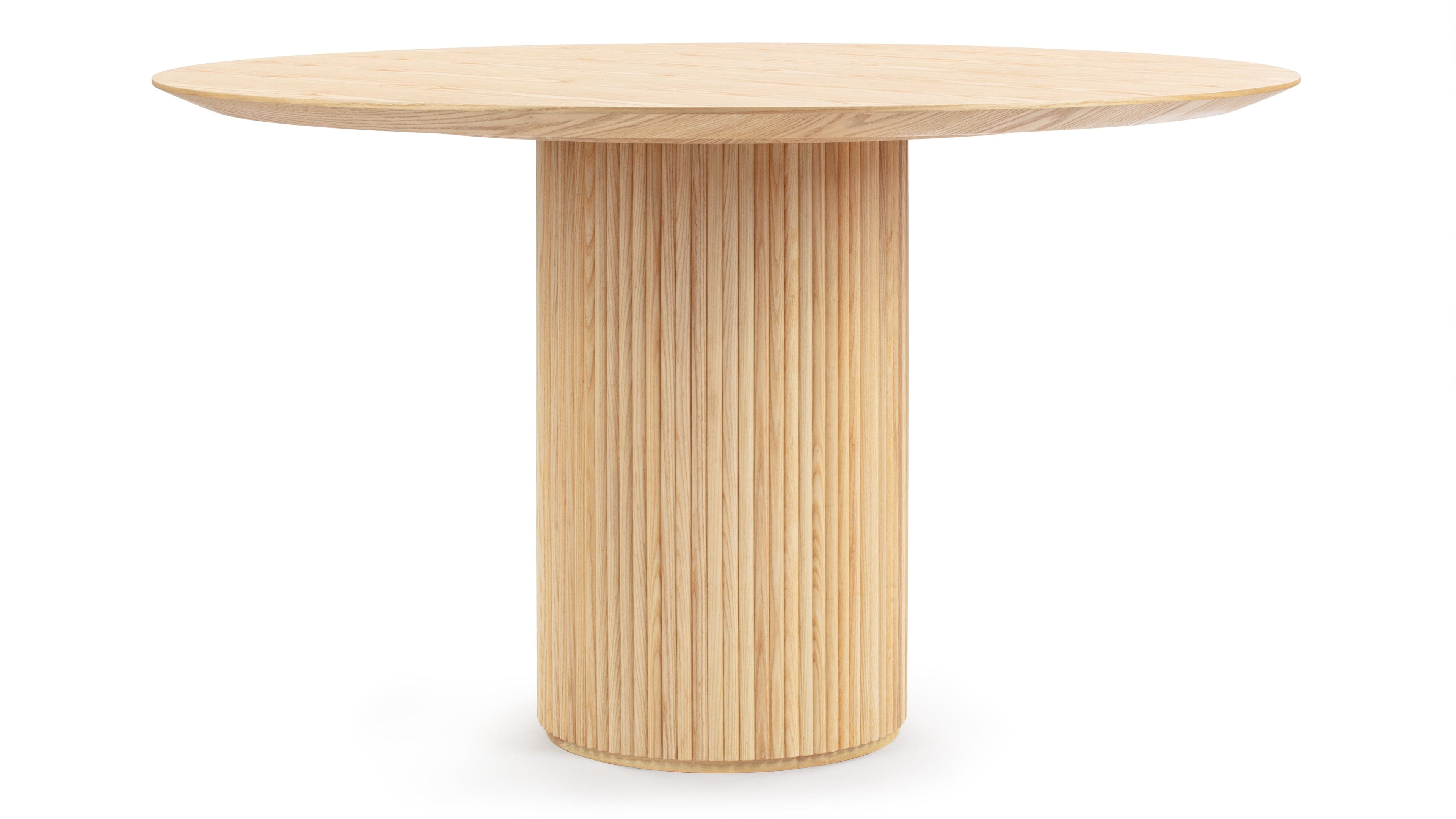 Decelle Round Dining Table, Natural Ash, 51in | Interior Icons