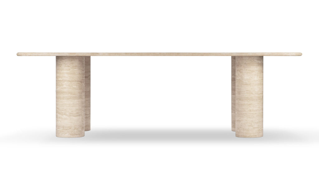 Cato Dining Table, Travertine | Interior Icons
