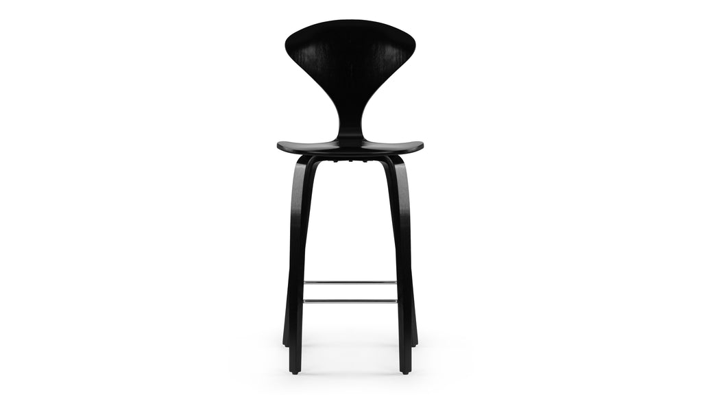 Norman Counter Stool, Black Ash, 25.5" Seat Height | Interior Icons