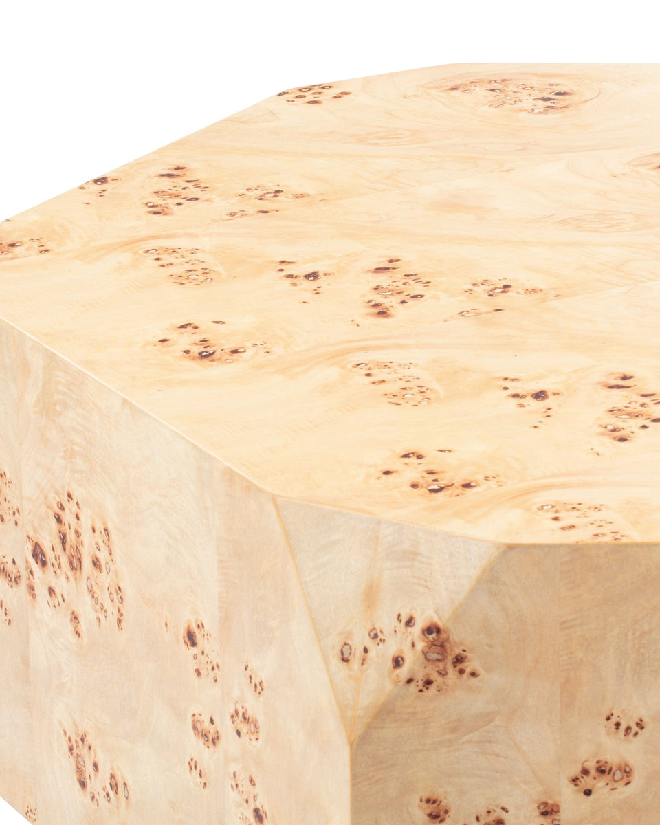 Callie Coffee Table, Burl Wood – Interior Icons