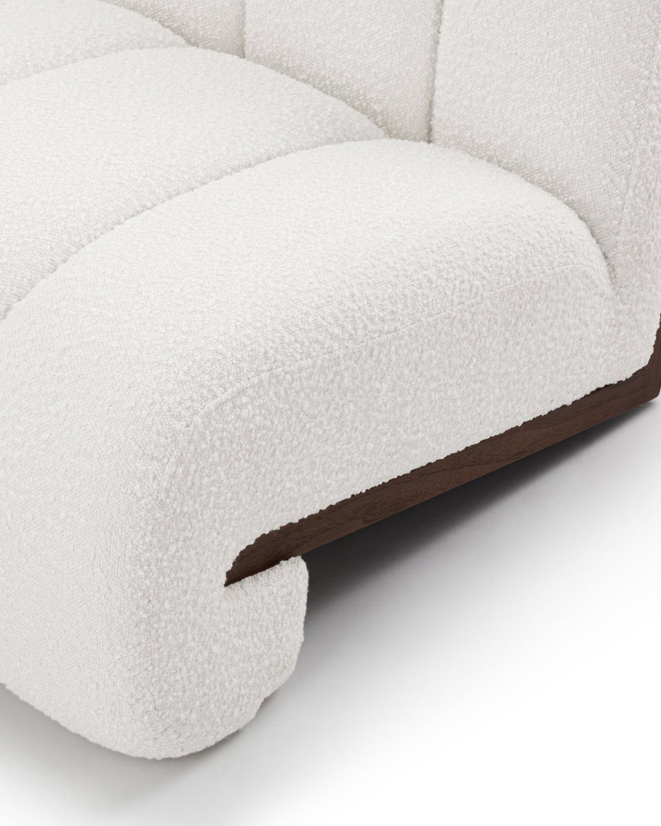 Sienna Lounge Chair, Porcelain Boucle – Interior Icons