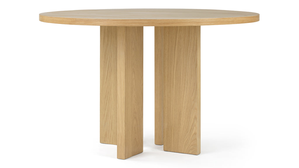 Arlon Round Dining Table, Light Oak, 48in | Interior Icons