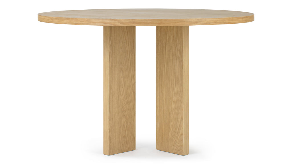 Arlon Round Dining Table, Light Oak, 48in | Interior Icons