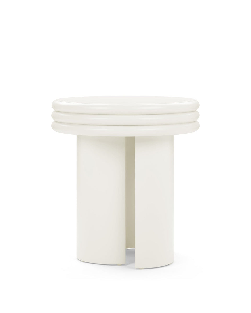Pascal Side Table, Ivory – Interior Icons