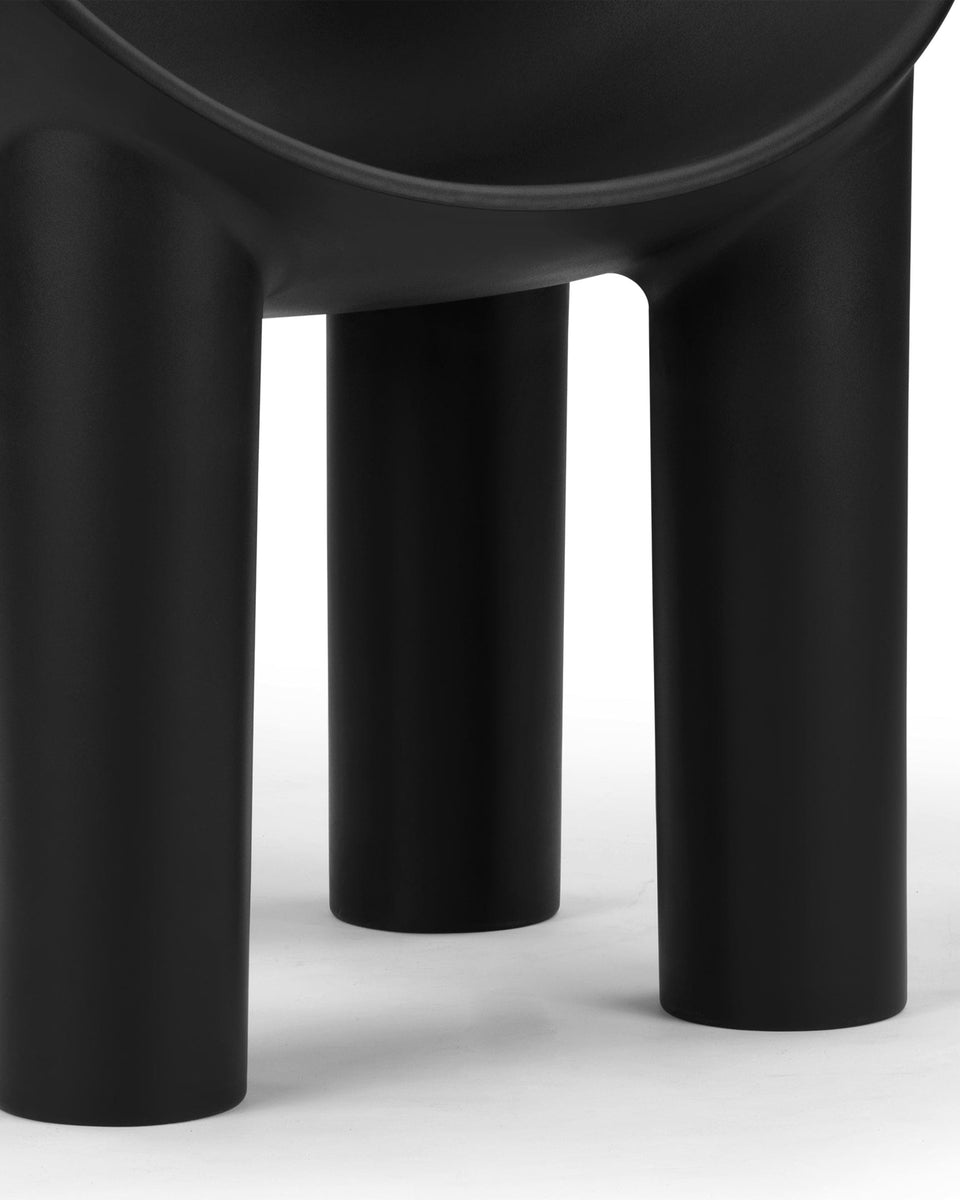 Roly Poly Indoor/Outdoor Dining Chair, Black – Interior Icons