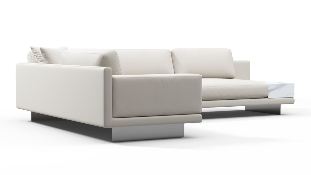 Alessio Outdoor Sectional, Small Right Corner, Shell Performance Weave ...