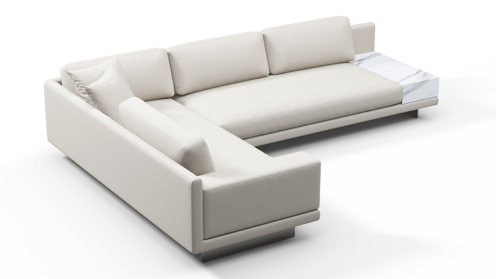 Alessio Outdoor Sectional, Small Right Corner, Shell Performance Weave ...