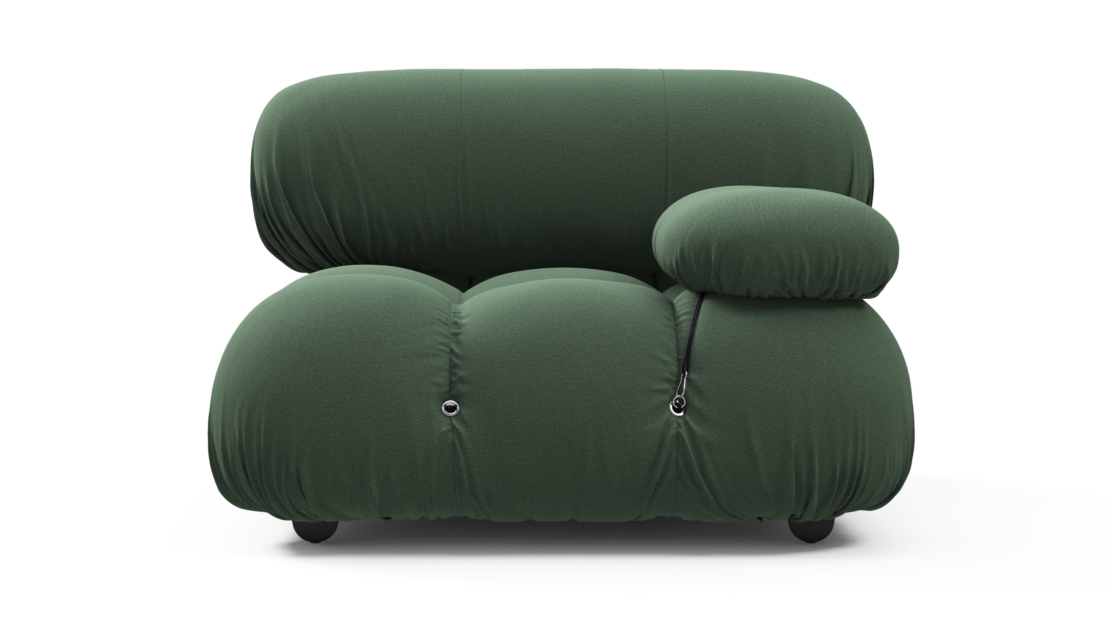 Mario Bellini Module, Right Arm, Evergreen Brushed Weave | Interior Icons