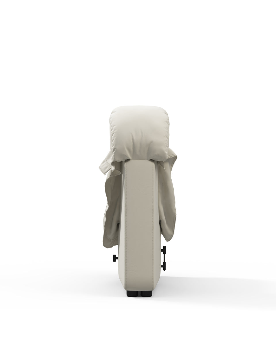 DS 600 Intermediate Module, Armless, Cream Vegan Leather – Interior Icons