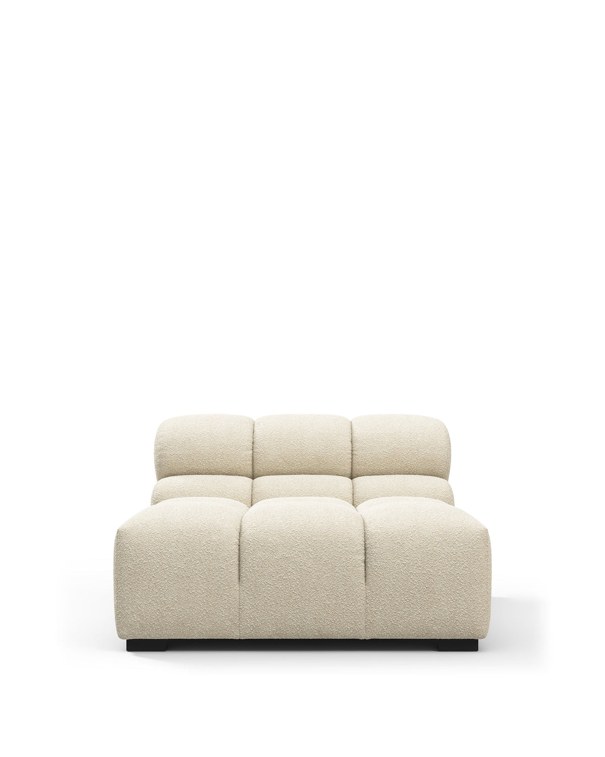 Tufty Module, Armless, Eggshell Boucle – Interior Icons
