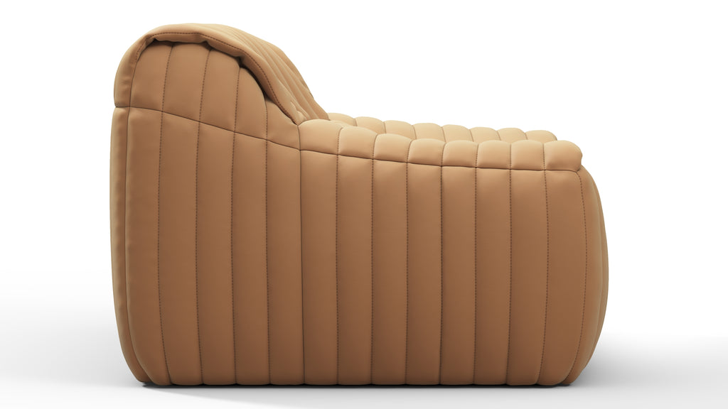 Sandra Lounge Chair, Camel Premium Leather | Interior Icons