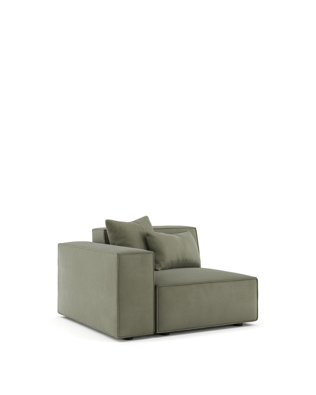 Arles Module, Left Arm, Sage Vegan Suede – ICONS