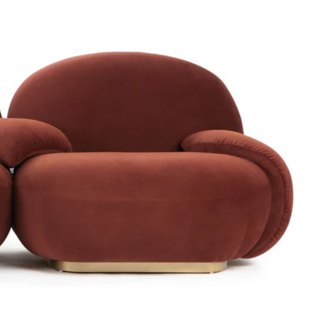 Part | Palais Sofa, Russet Plush Velvet - Right Arm – ICONS