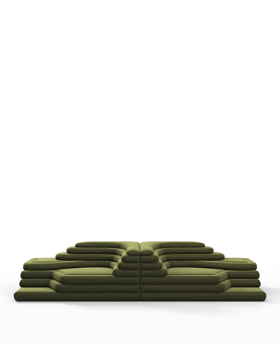 Terrazza Sofa Combination, Thyme Luxe Velvet – Interior Icons