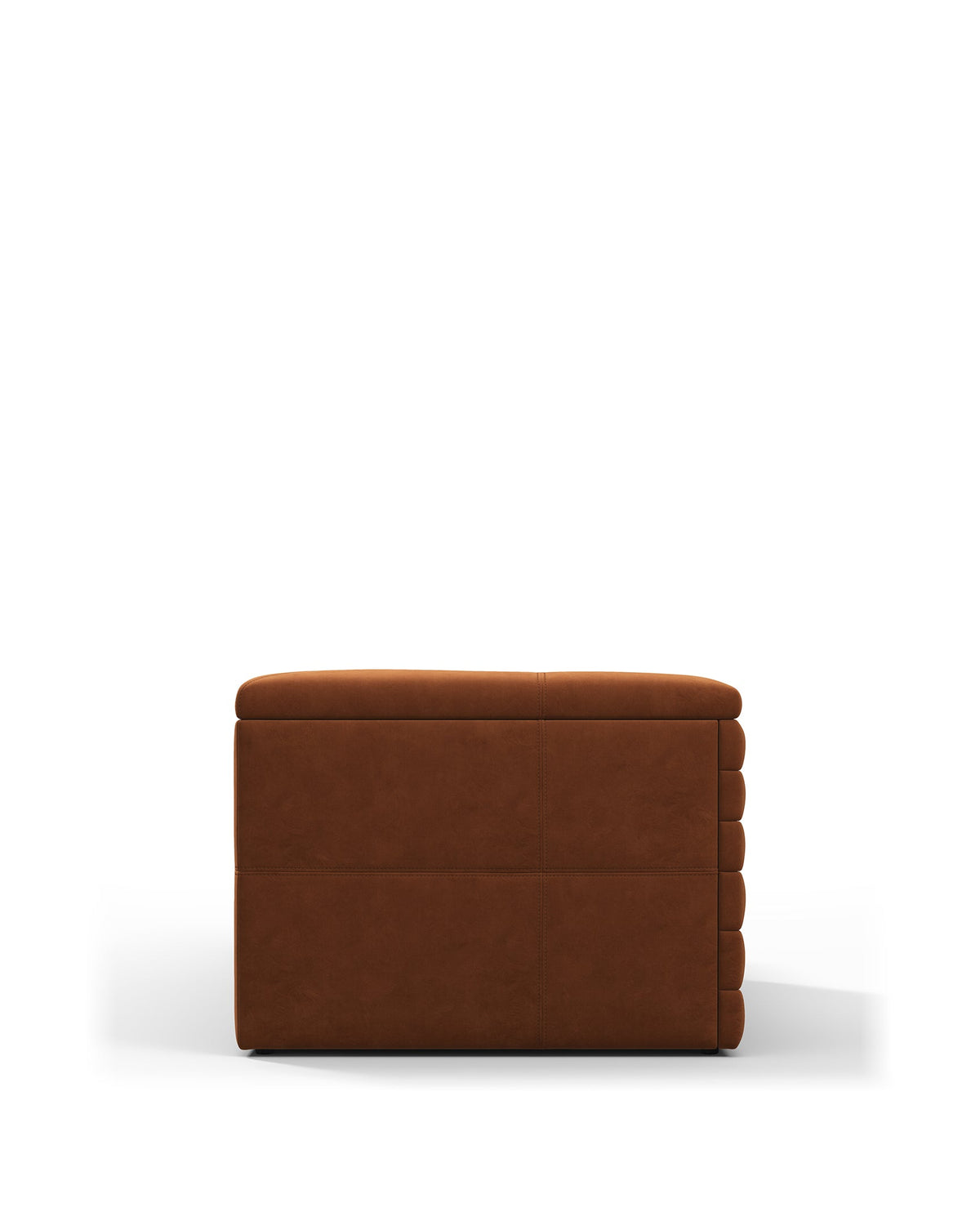 Terrazza Sofa, Left Arm, Burnt Orange Vegan Suede – Interior Icons