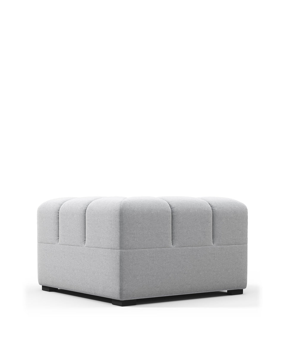 Tufty Module, Right Corner, Light Gray Wool – Interior Icons