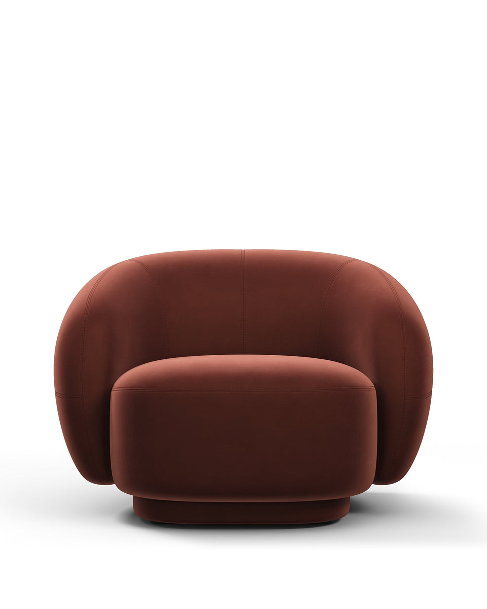 Julep Lounge Chair, Cinnamon Velvet – Interior Icons