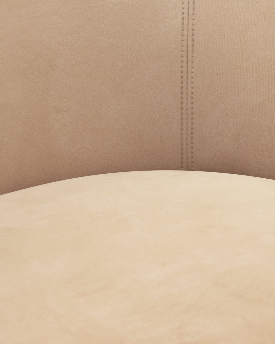 Julep Lounge Chair, Ecru Velvet – ICONS