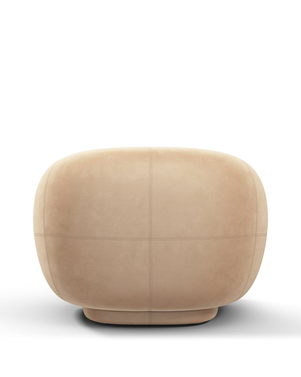 Julep Lounge Chair, Ecru Velvet – Interior Icons