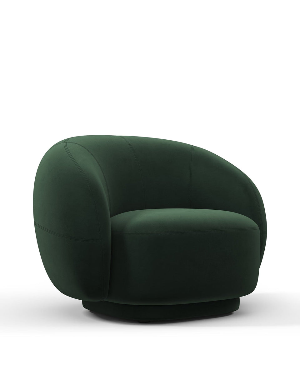 Julep Lounge Chair, Empress Green Velvet – ICONS