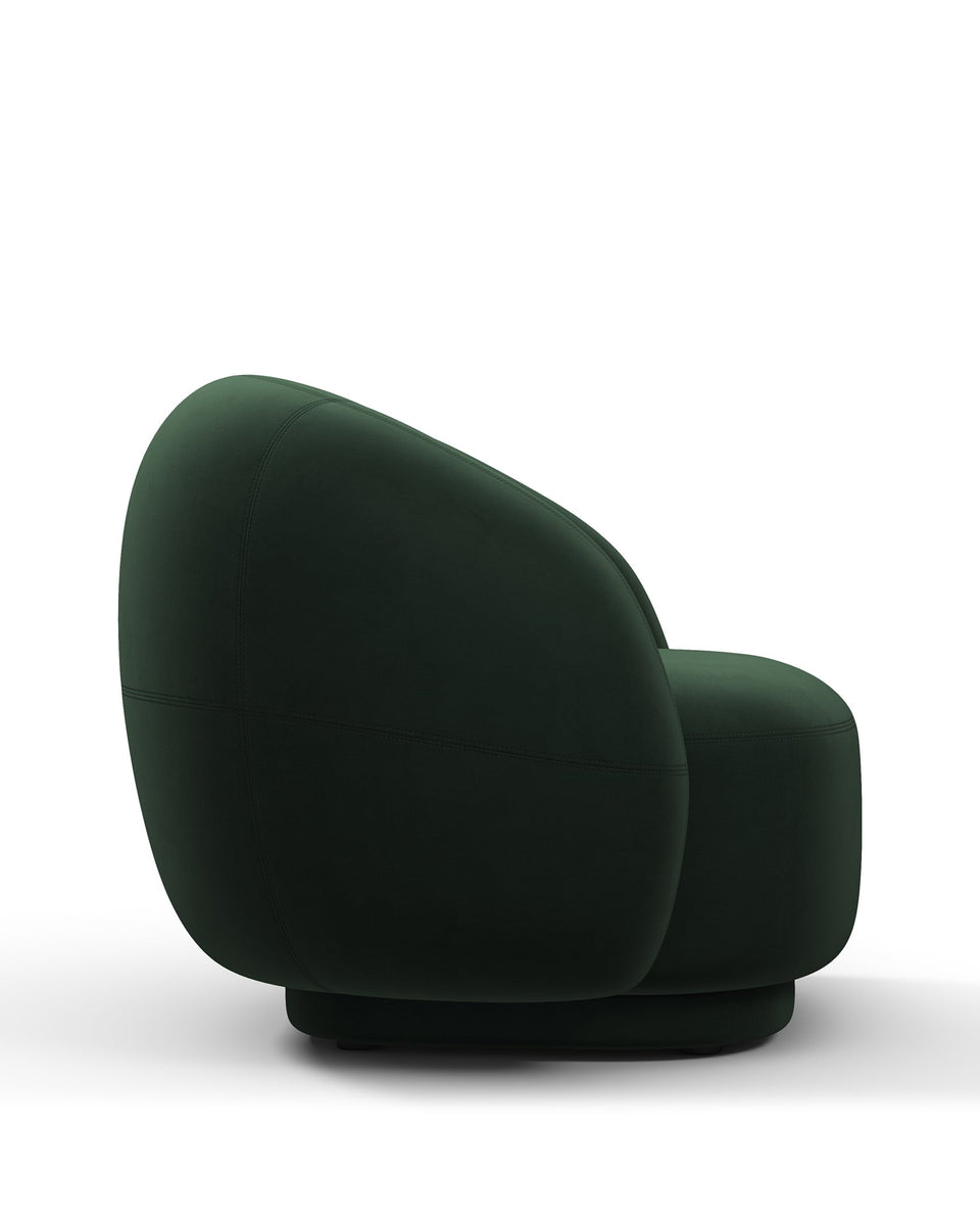 Julep Lounge Chair, Empress Green Velvet – Interior Icons