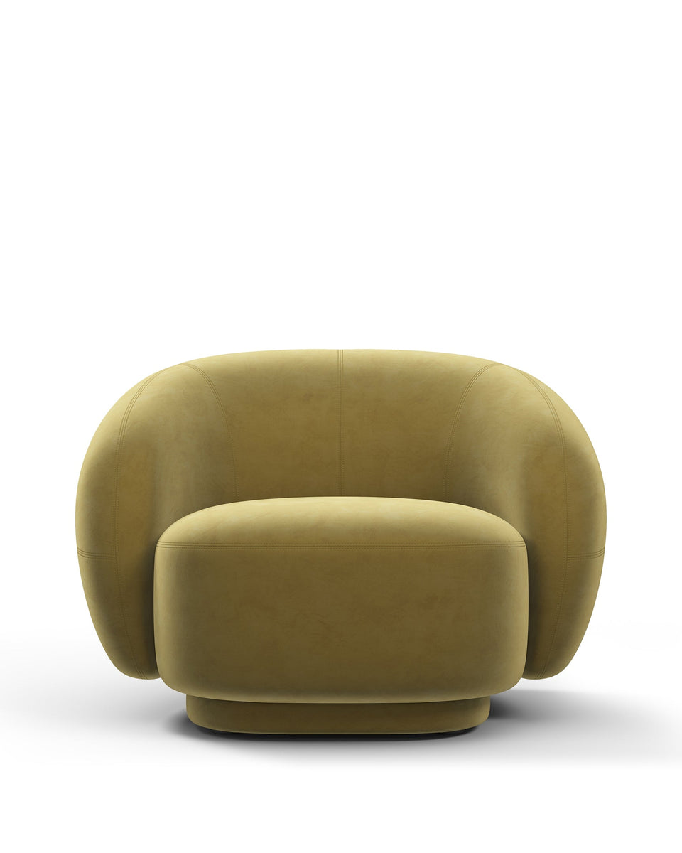Julep Lounge Chair, Olive Gold Velvet – Interior Icons