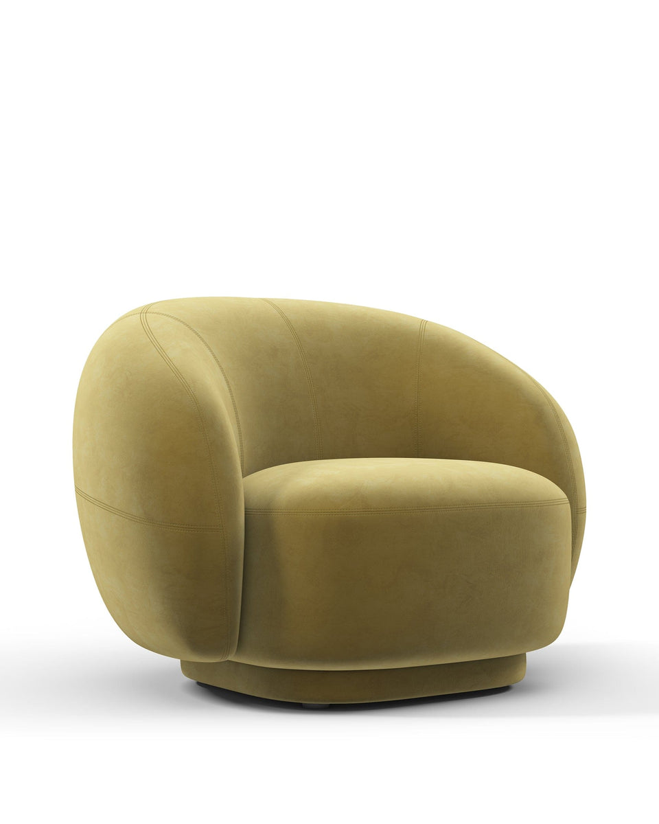 Julep Lounge Chair, Olive Gold Velvet – ICONS