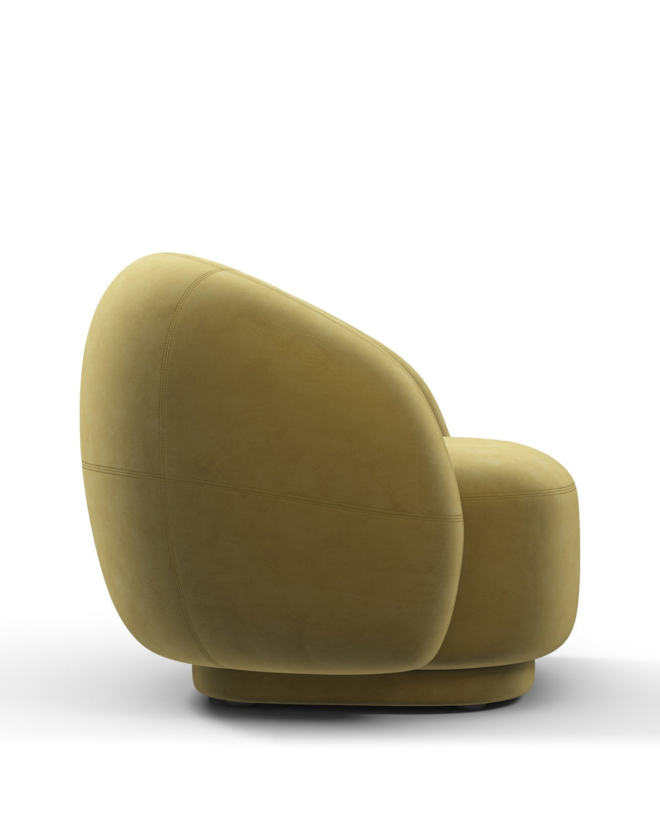 Julep Lounge Chair, Olive Gold Velvet – ICONS