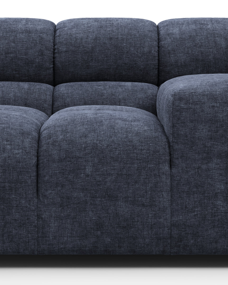 Tufty Module, Right Arm, Indigo Blue Chenille – ICONS