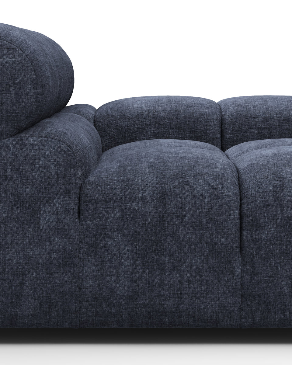 Tufty Module, Right Arm, Indigo Blue Chenille – ICONS