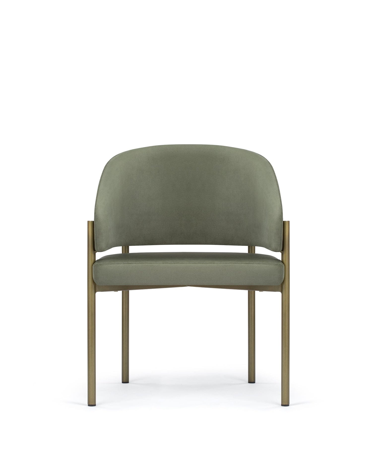 Esme Dining Chair, Sage Vegan Suede and Brushed Brass | Interior Icons