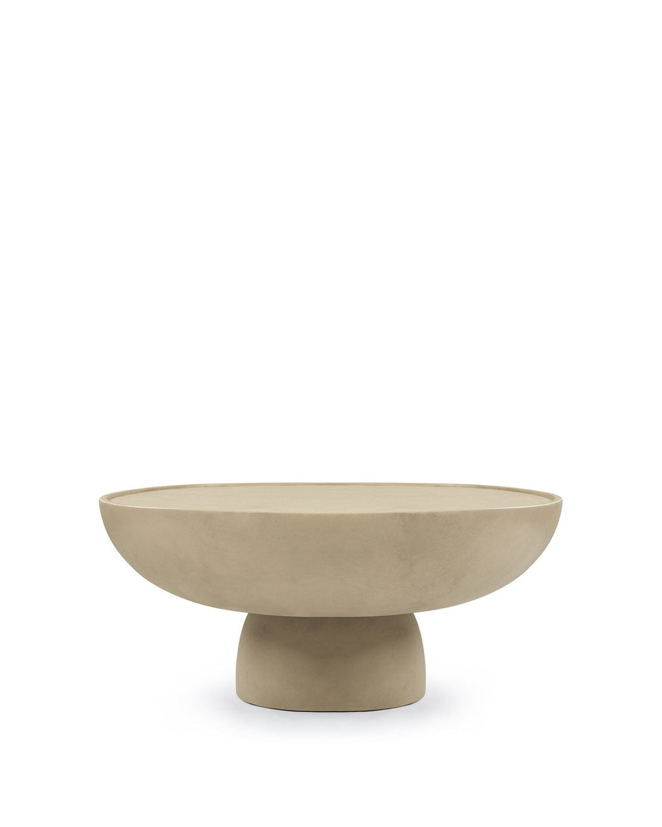 Aura Indoor/Outdoor Coffee Table, Tan Concrete – Interior Icons