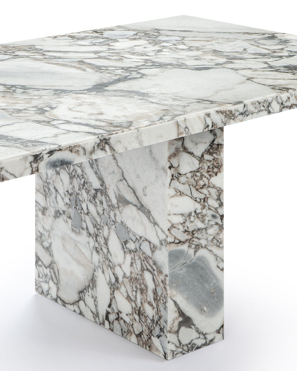 Enzo Dining Table, Modellato Marble – Interior Icons