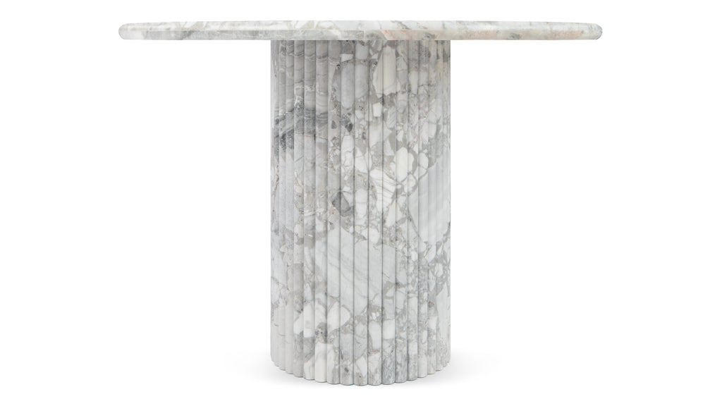 Saturn Oval Dining Table, Orso Grigio Marble | Interior Icons