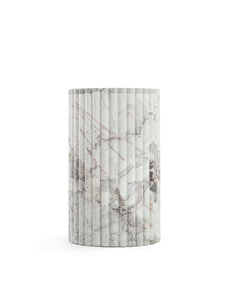 Saturn Side Table, Orso Grigio Marble – ICONS