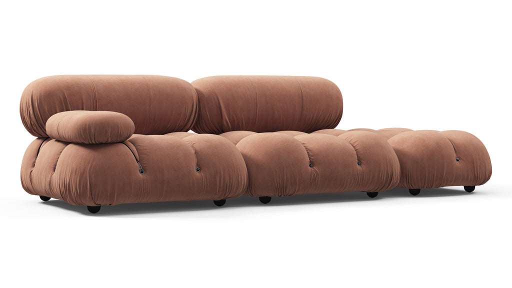 Mario Bellini Open End Sofa, Right, Mocha Mousse Vegan Suede | Interior ...