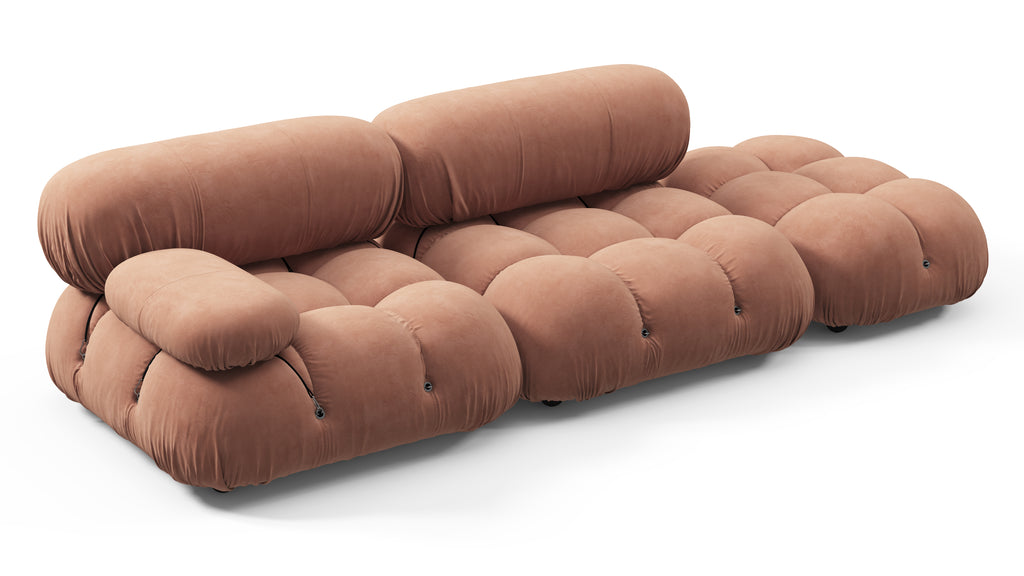 Mario Bellini Open End Sofa, Right, Mocha Mousse Vegan Suede | Interior ...