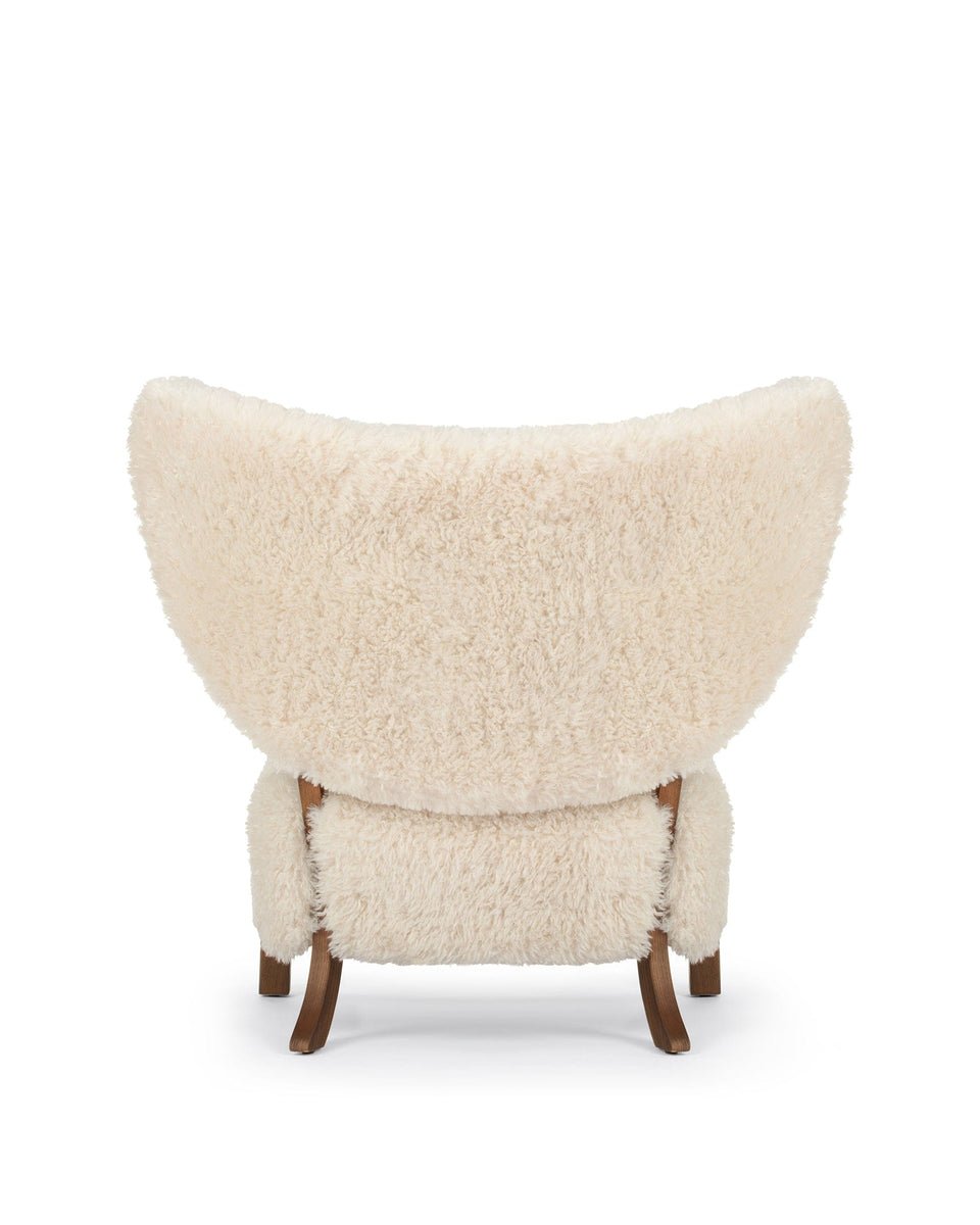 Forma Lounge Chair, White Long Hair Sherpa – ICONS