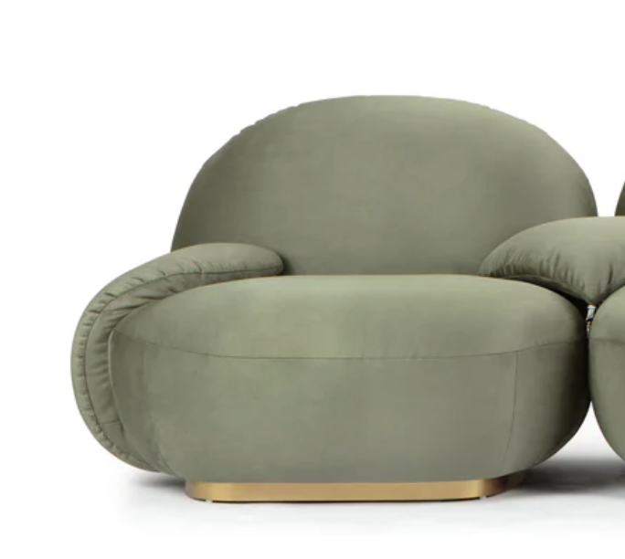 Part | Palais Sofa, Sage Vegan Suede - Left Arm – ICONS